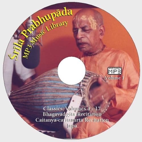 Srila Prabhupada MP3 Music Library 3 CDs