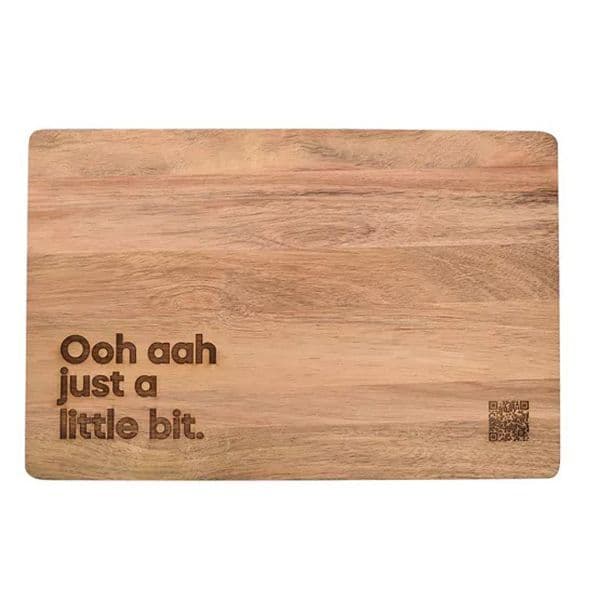 "Ooh Aah Just A Little Bit" Cheese Board | musical gifts online