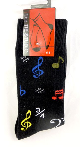 Musical Socks - Symbols & Scattered Notes Socks | musical gifts online