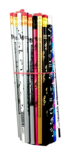 50 Music Themed Pencil Bundle – Pencils for School | musical gifts online