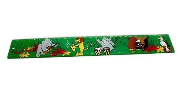 50 x 30cm Animal Band Rulers - Music Themed Rulers | musical gifts online