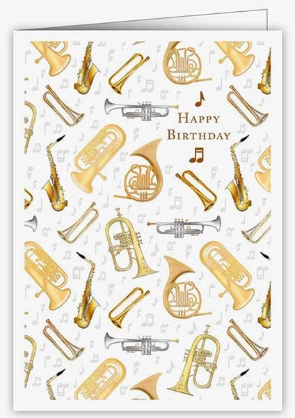 Music Themed Birthday Card - Musical Instruments | musical gifts online