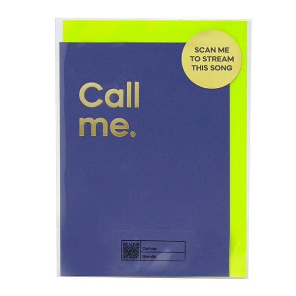 Blondie "Call Me" Card - Music Playing Card | musical gifts online