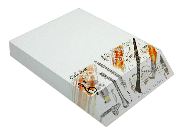 Clarinet Slant Pad – Music Themed Stationery | musical gifts online
