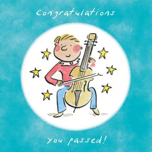 Congratulations You Passed Card - Music Themed | musical gifts online
