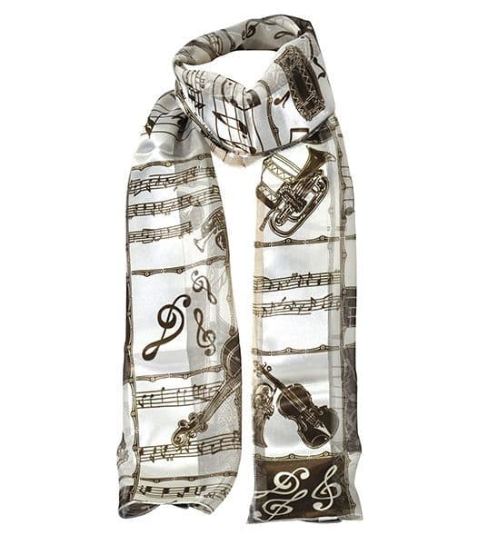 Musical Instrument Ladies Scarf - Music Scarf | musical gifts online