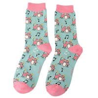 Duck Egg Bamboo Drum Socks - Bamboo Music Socks | musical gifts online