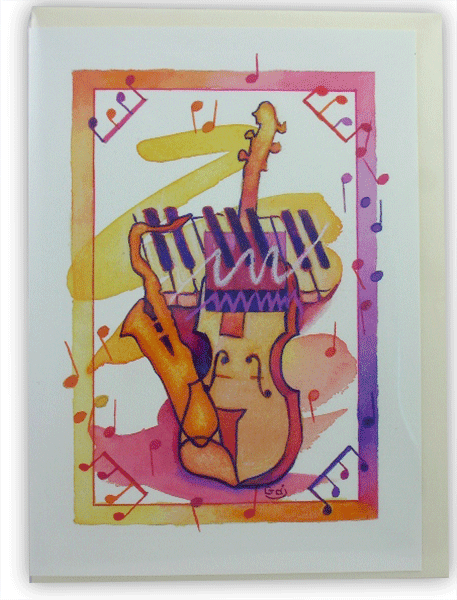 Music Themed Greetings Card - Card for Musicians | musical gifts online
