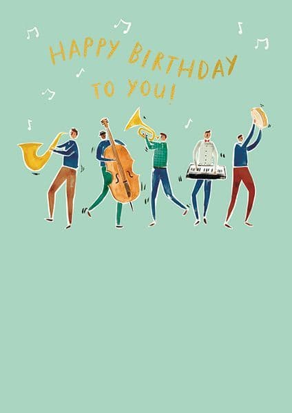Happy Birthday To You Band Card - Music Themed Card | musical gifts online