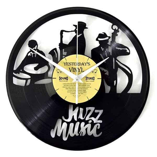 Jazz Band 12" Vinyl LP Clock - Music Themed Clock | musical gifts online