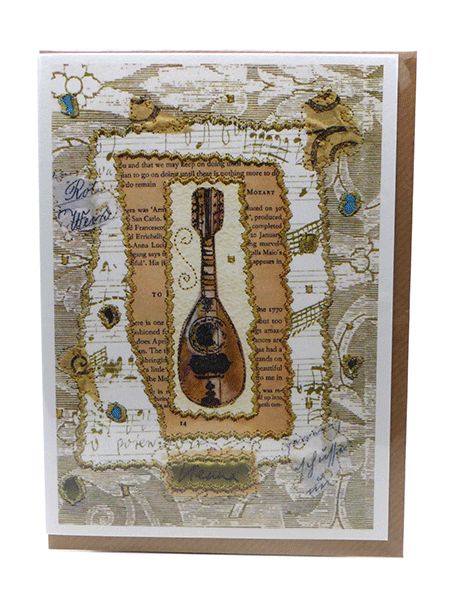 Mandolin Greetings Card – Music Teacher Cards | musical gifts online