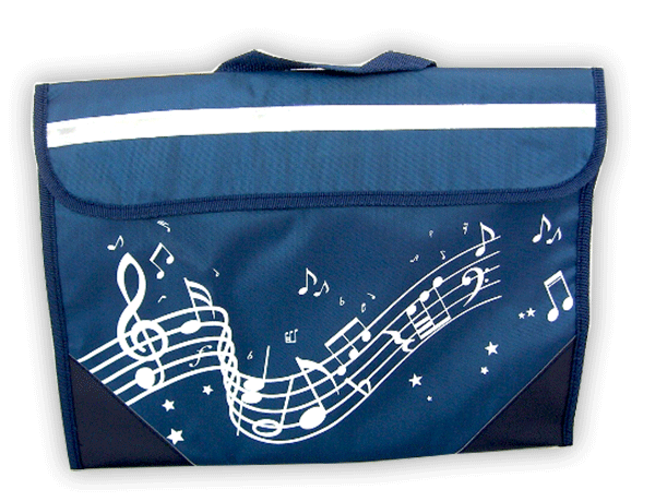 Coloured PVC Music Bag School Music Bags & Gifts | musical gifts online