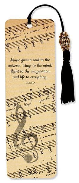Music Beaded Bookmark - Music Stationery | musical gifts online