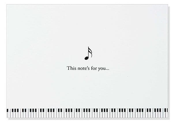 Music Note Cards & Envelopes - Music Stationery | musical gifts online
