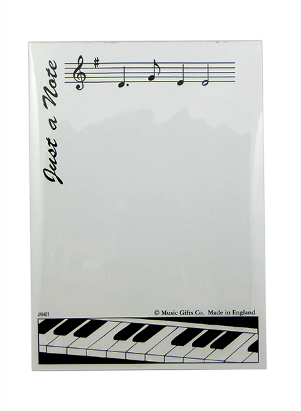 Musical A6 Notepad – Just A Note – Teachers Gift | musical gifts online