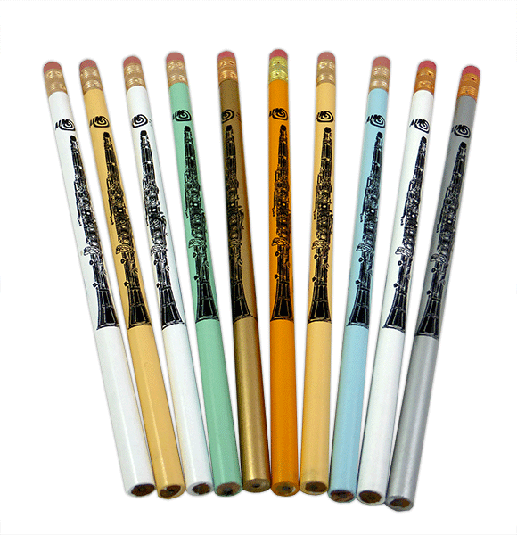 Clarinet Pencils – Music Gift Clarinet Teacher | musical gifts online