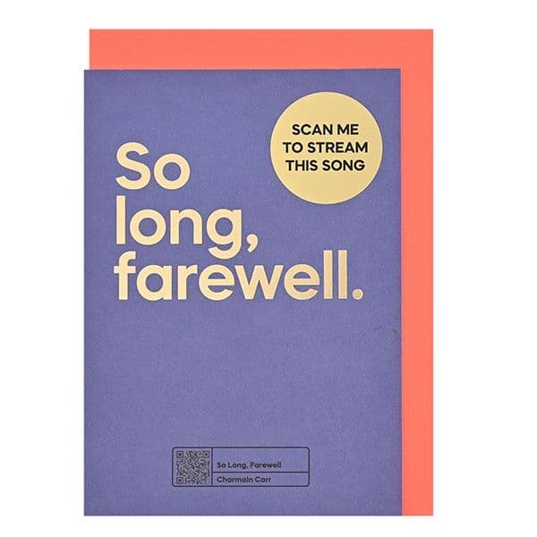 Sound of Music -"So Long Farewell" Card - Music Card | musical gifts online