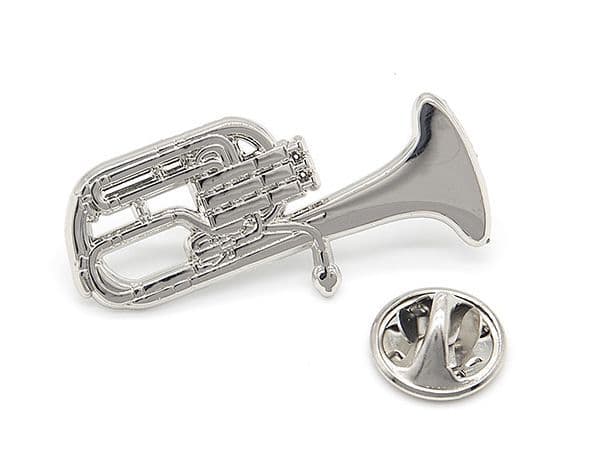 Tenor Horn Lapel Pin - Tenor Horn Badge | musical gifts online