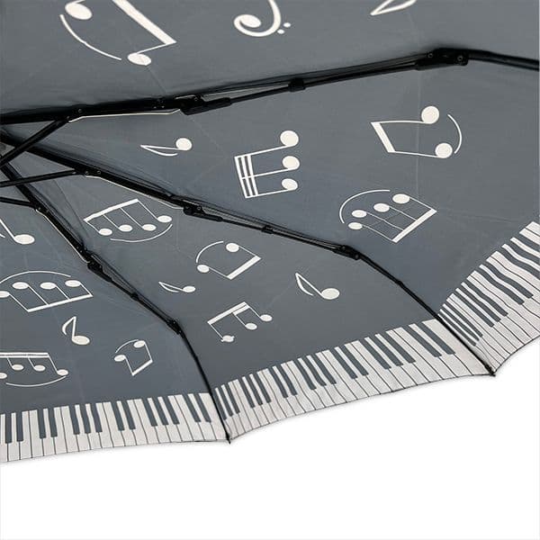 Compact Umbrella Music Notes & Keyboard by Soake | musical gifts online