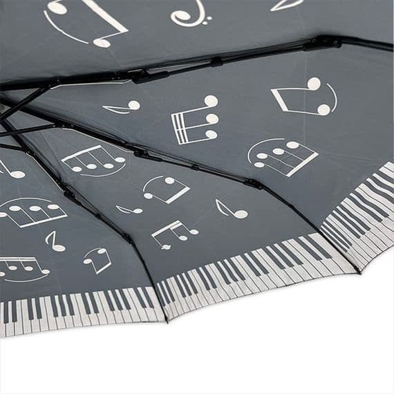 Compact Umbrella Music Notes & Keyboard by Soake | musical gifts online