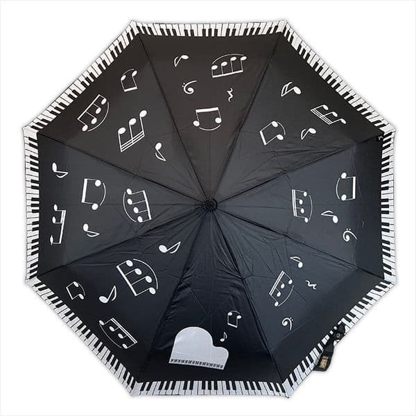 Compact Umbrella Music Notes & Keyboard by Soake | musical gifts online