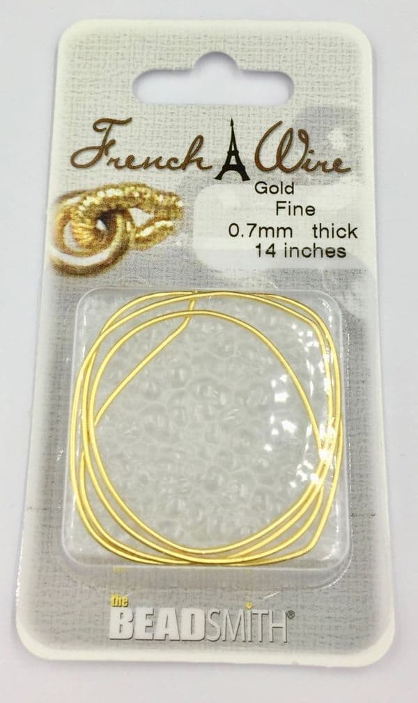 Fine 0 7mm Gold Beadsmith French Wire