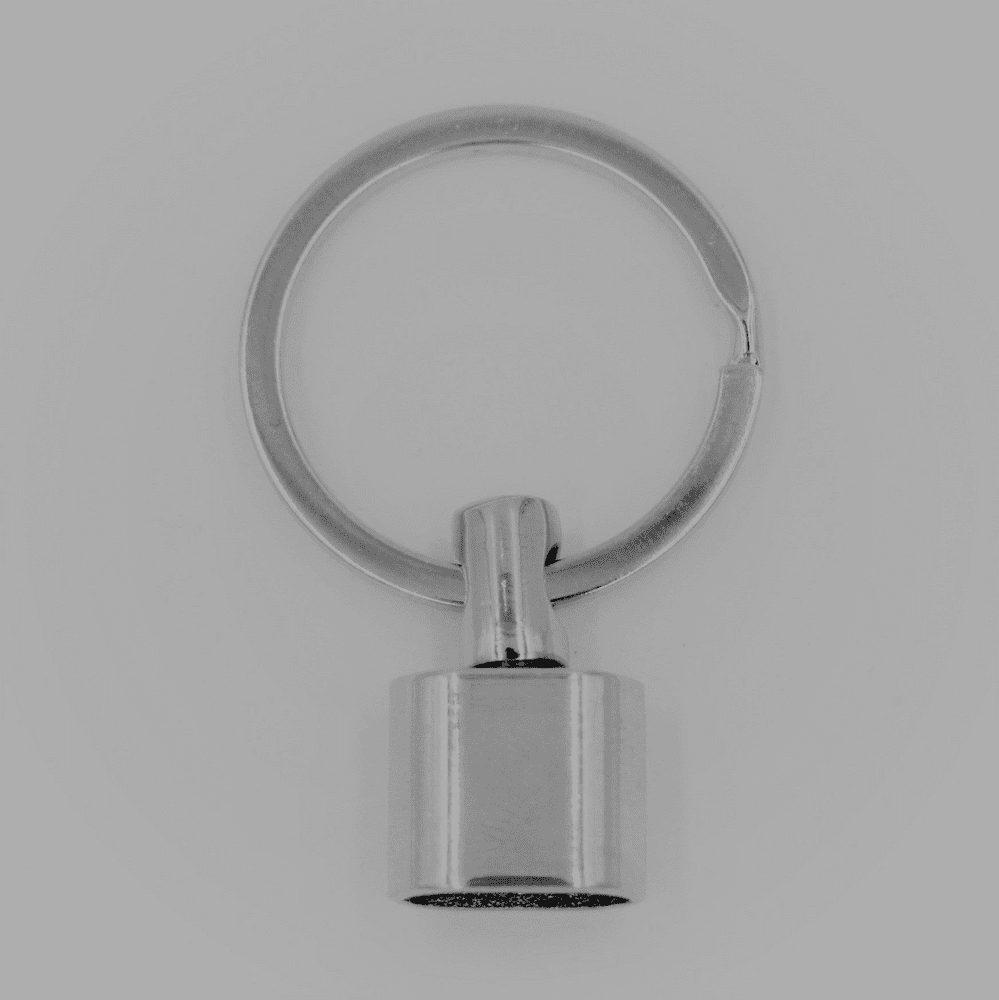 Key ring with chord attachment