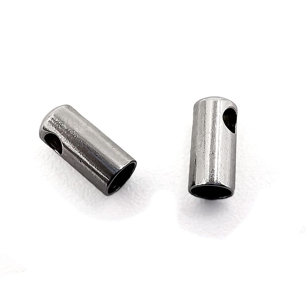 Stainless Steel Barrel End Cap 2mm x 20 pcs