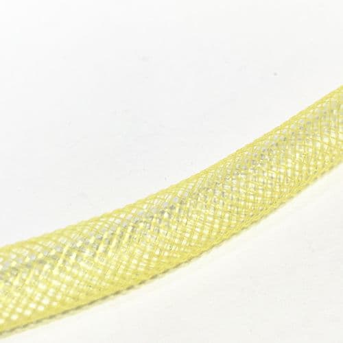 Yellow coloured nylon mesh tubing 8mm - 018