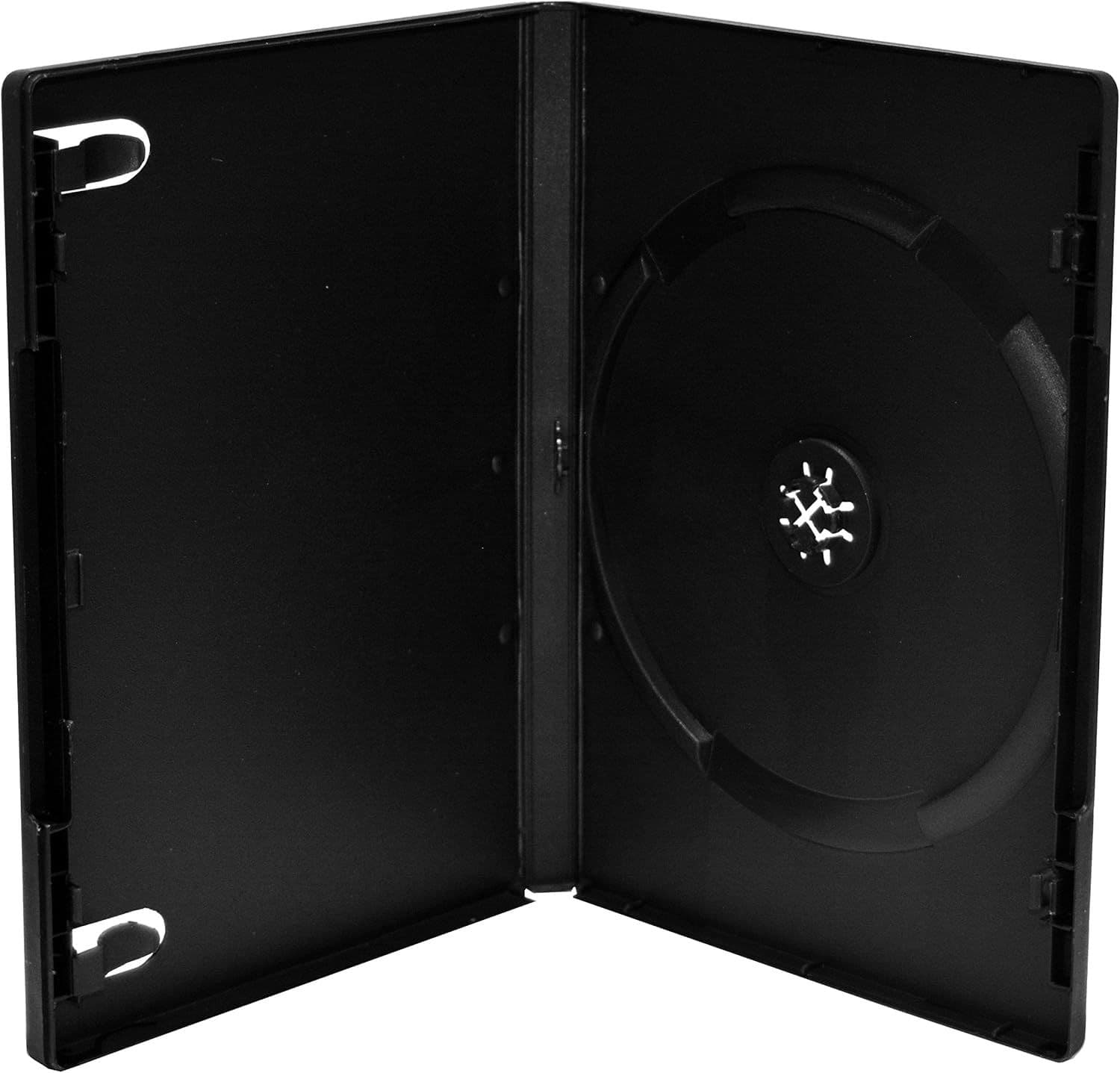 100 Single DVD Case Cases 14mm Spine Black Clear Sleeve Front Cover BOX11