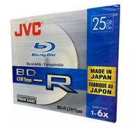 5 JVC TAIYO YUDEN BLU RAY BD-R HARD COAT LTH 25GB 6X JAPAN MADE Slim ...