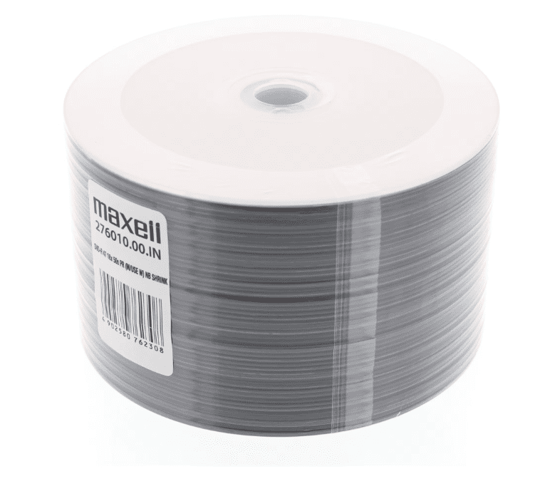 50 Maxell 276010 White Printable DVD-R 16x 4 7 GB 120 mins Blank Discs ...