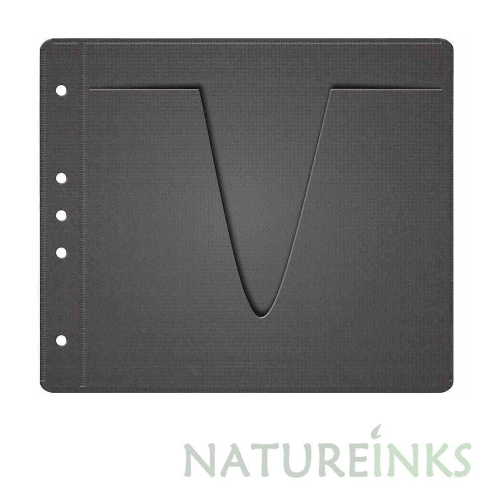 50 Mediarange Black fleece binder file standard pre punched holes ...