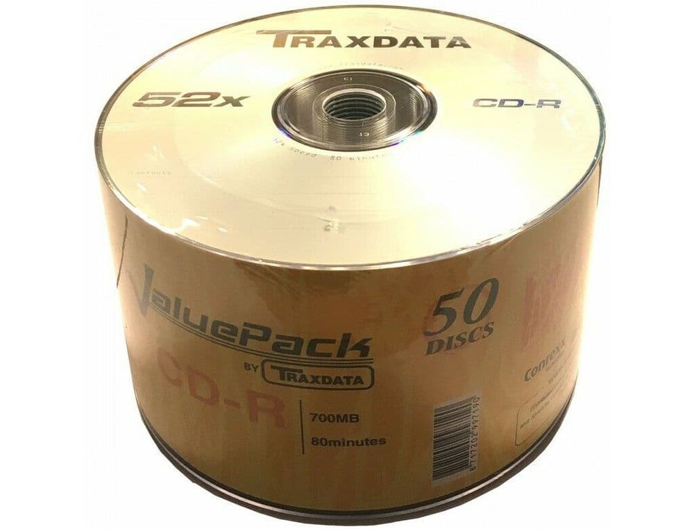 600 Traxdata Valuepack NON printable CD-R 52x