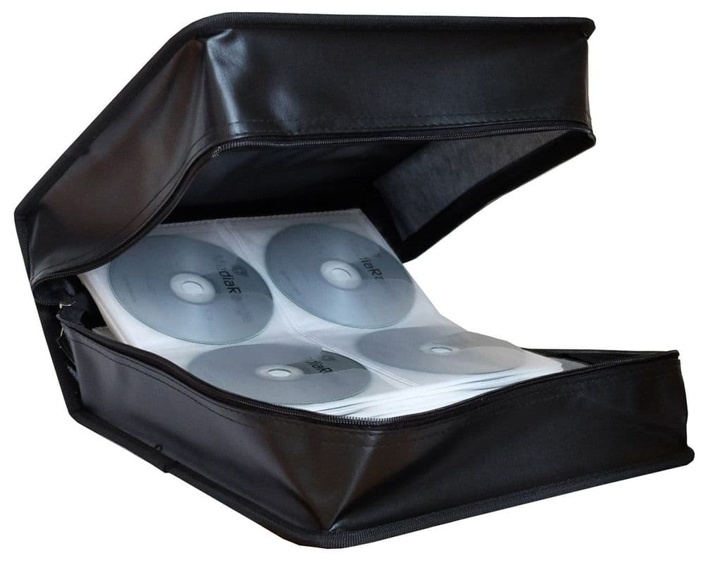 BUY 3 get 1 FREE - Mediarange 400 Leather CD wallet BOX95