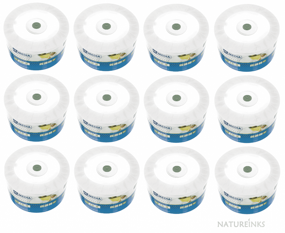 CLEARANCE 600 Mymedia Printable Blank CD-R 52x CD Discs 700MB 80 ...