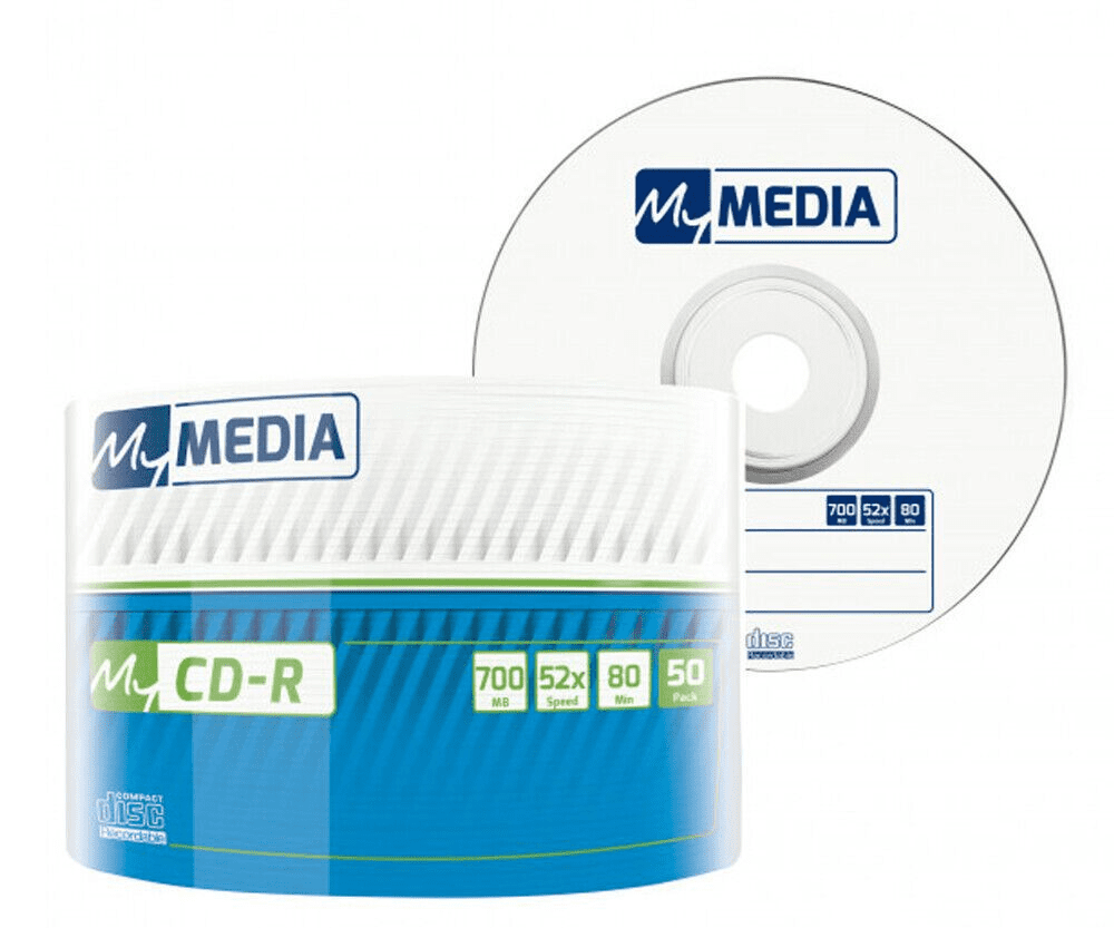 DISCONTINUED 50 Mymedia Blank CD-R 52x Discs 700MB 80 minutes CD CMC MAG