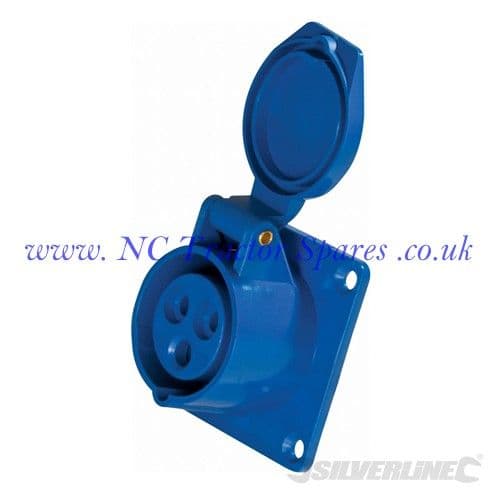 16A Panel Socket 110V Silverline