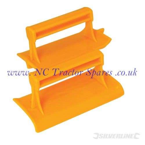 ABS Edge & Groove Trowel Set 2pce 140 x 165mm Silverline