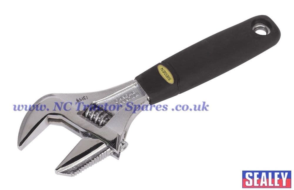 Adjustable Wrench with Extra-Wide Jaw Capacity 200mm