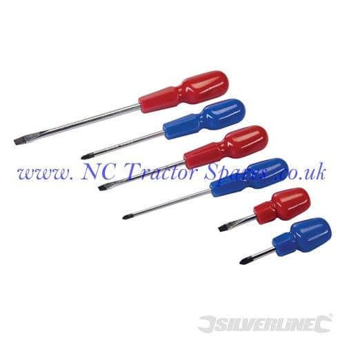 Assorted Cabinet Screwdriver Set 6pce 6pce Silverline