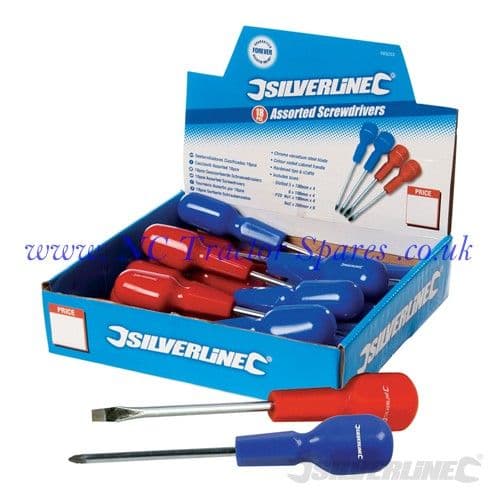 Assorted Screwdriver Display Box 18pce 18pce Silverline