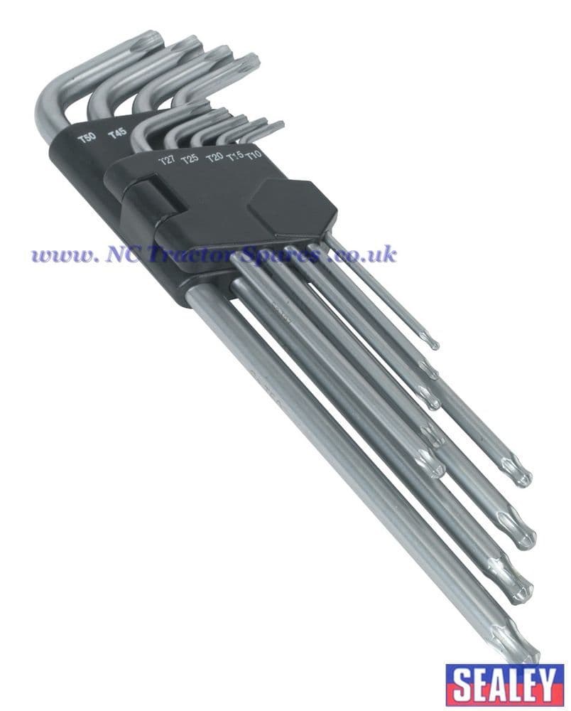 Ball-End TRX-Star Key Set 9pc Extra-Long