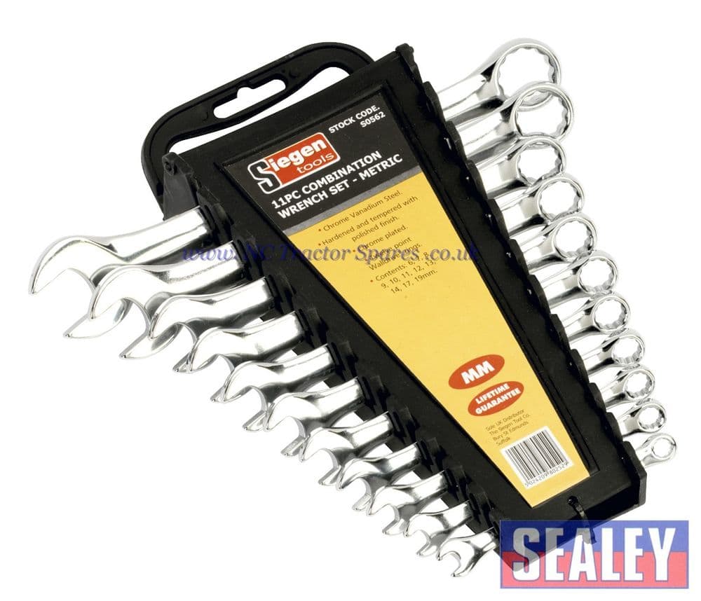 Combination Spanner Set 11pc Metric