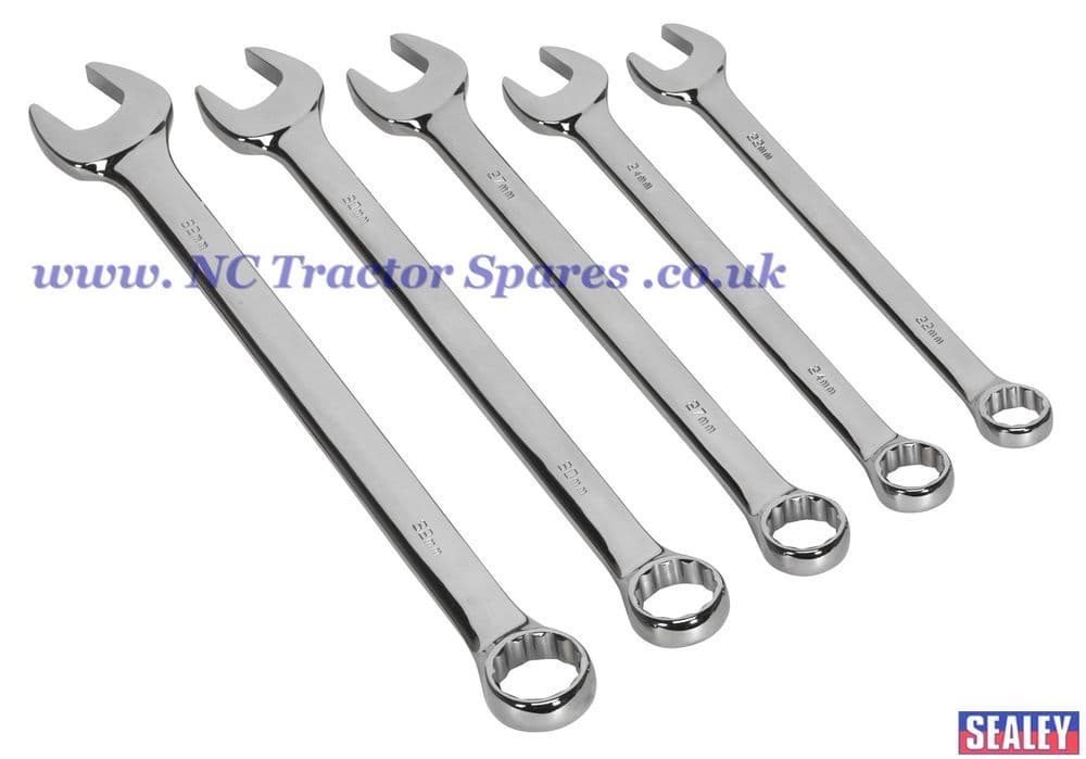 Combination Spanner Set 5pc Jumbo Metric