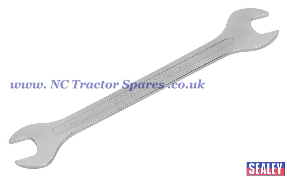 Double Open End Spanner Low Profile 18 x 19mm