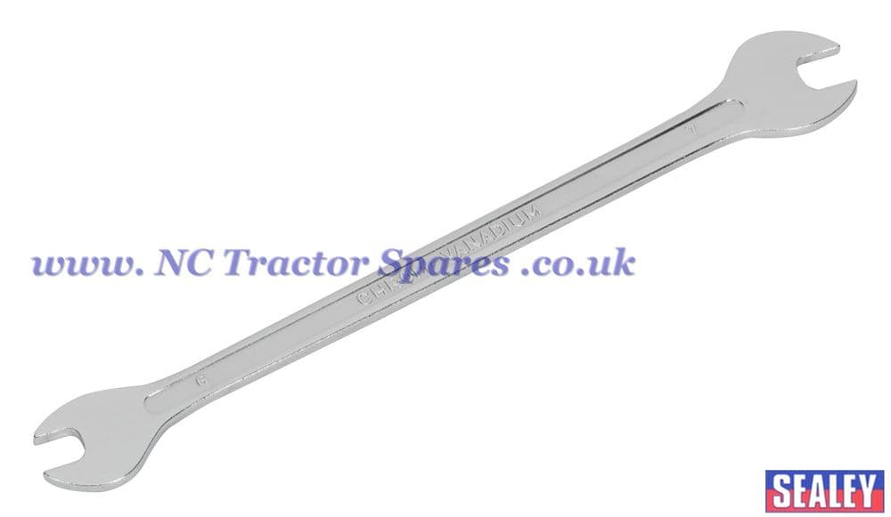 Double Open End Spanner Low Profile 6 x 7mm