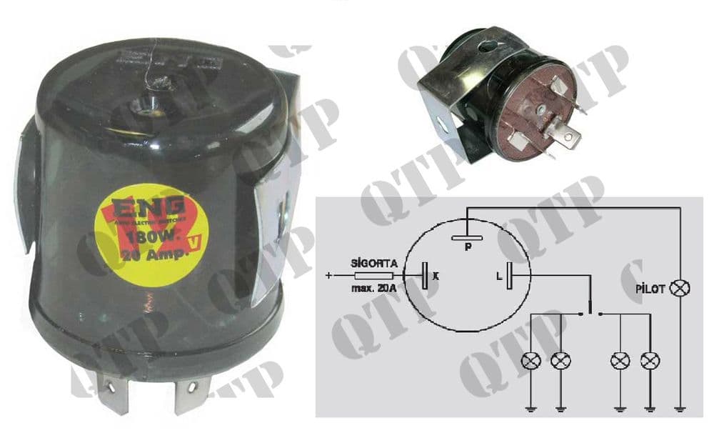 Flasher Unit Adjustable 12V
