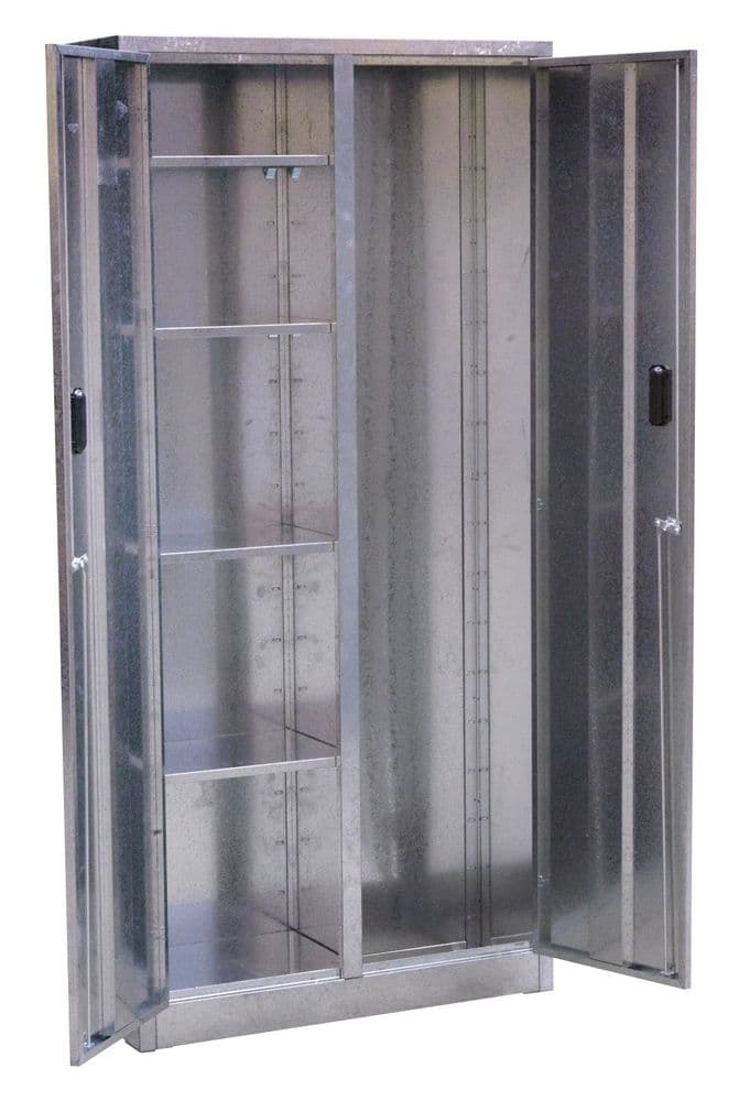 Galvanized Steel Floor Cabinet 5 Shelf with Free Standing Storage