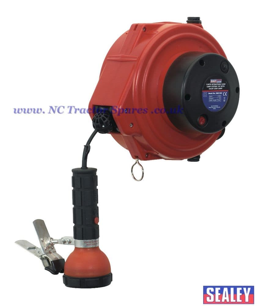 Lead Lamp System Retractable 15mtr 12V with 3 x 1W LED Lead Lamp